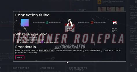 fivem connection failed hatası technopat sosyal