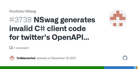 nswag generates invalid c client code for twitter s openapi spec