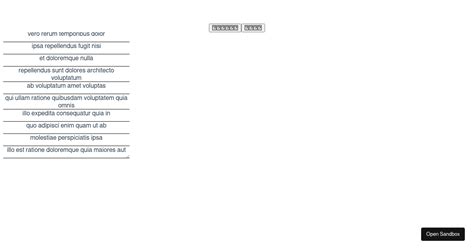 vue infinite virtual scroller forked codesandbox