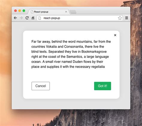 simple and powerful react popup component reactscript