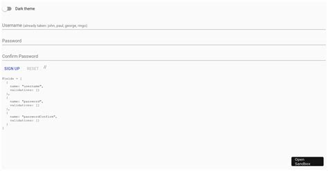 material ui example codesandbox