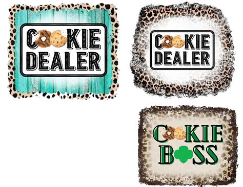 Girl Scouts Cookie Dealer Sublimation File Cookie Boss Etsy