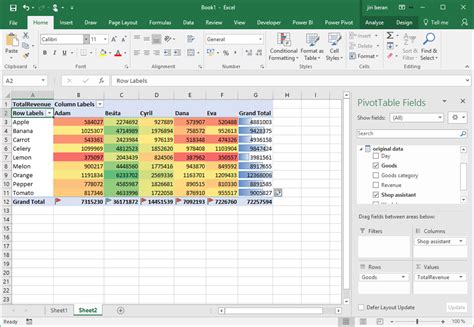 quick publishing from excel to and analysis of