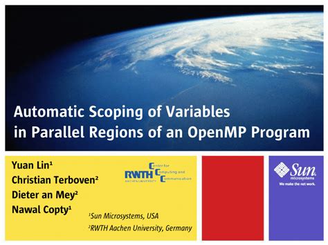 pdf automatic scoping of variables in parallel regions of an openmp