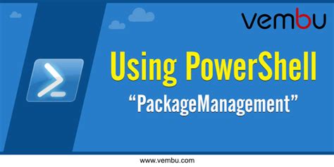 using powershell packagemanagement