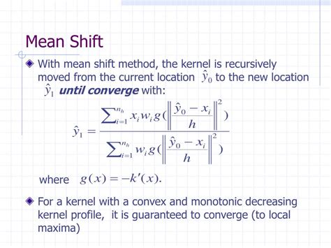 ppt real time tracking with mean shift powerpoint