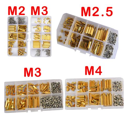 Buy M2 M2 5 M3 M4 Hex Brass Standoff Male Female Thread Pillar Spacer