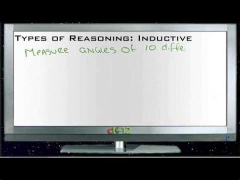 inductive reasoning lesson video for 6th 12th grade lesson planet