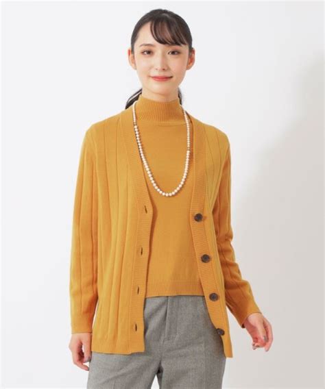 【my Basic Knit】ワイドリブカーディガン 504967322 アマカ Amaca Magaseek