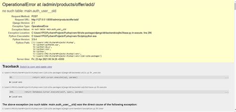 getting errors while working on django admin panel python code with