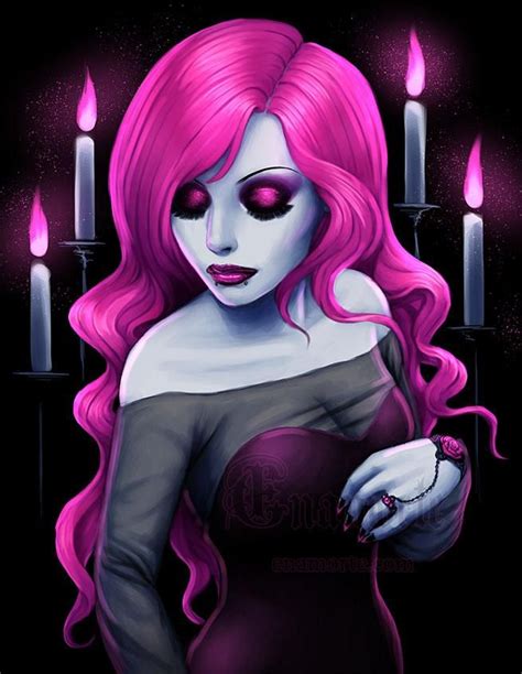Goth Beauty Pink By Enamorte On Deviantart Gothic Fantasy Art