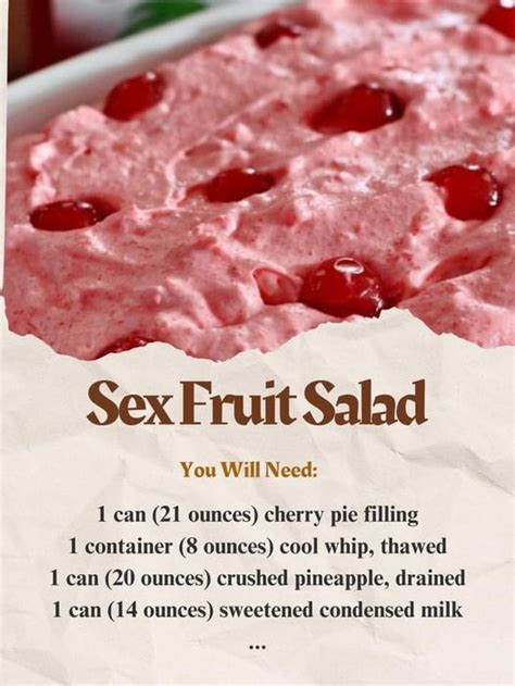 Better Than Sex Fruit Salad 😋😋 Tasty Tales With Natalie