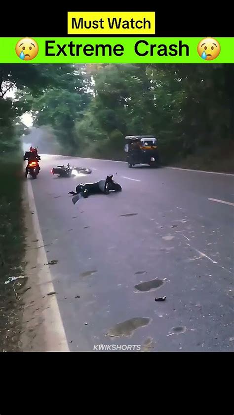 Bichara Ka Crash🥺 Hogaya😢😞 Kwikshorts Extremecrash Biker Rider