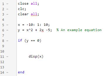 Image result for Roots Function Example MATLAB