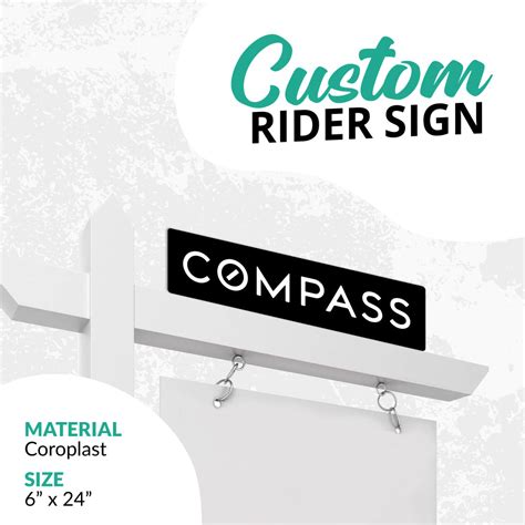 Real Estate Sign Rider "Compass" – Real Estate Store