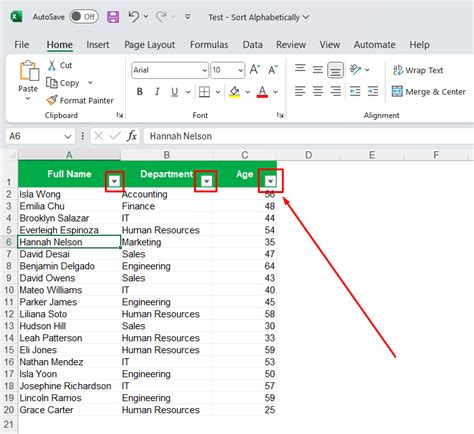 Image result for Excel Sort List Alphabetically Formula