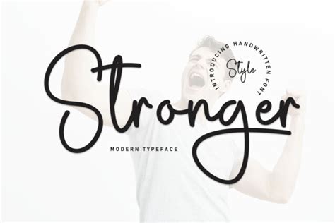 Image result for Strong Script Font