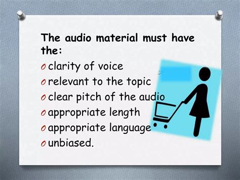 Image result for Example of Audio Materials