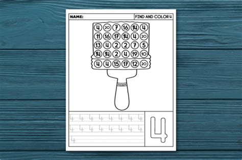 Image result for Practice Writing Number 4