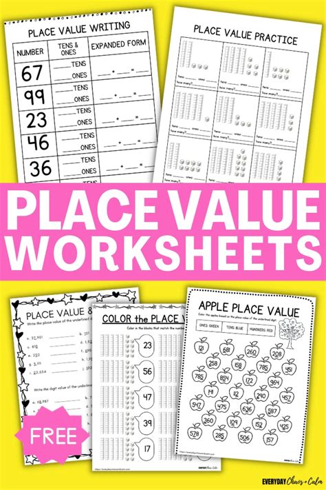 Image result for Learning Place Value Worksheets