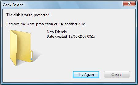 Image result for Folder Is Write Protected