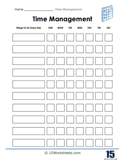 Image result for Time Management Activity