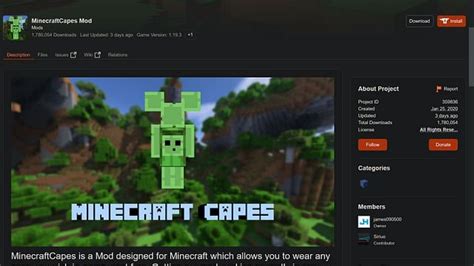 Image result for Cape Mods Minecraft Java