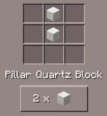 Pillar Quartz Block: Minecraft Pocket Edition: CanTeach
