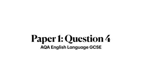 Image result for Edexcel English Language Paper 1 Question 4