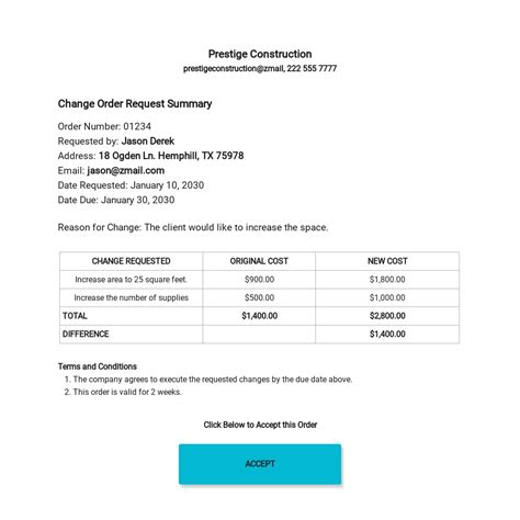 Image result for Change Order Review Process