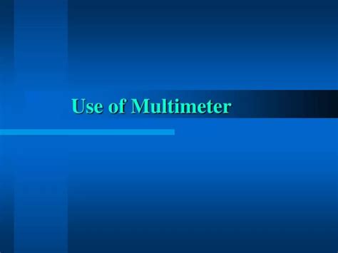 Image result for Test PowerPoint Multimeter