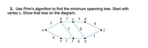 Image result for Prim's Algorithm Questions