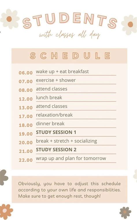 Image result for Student Study Schedule