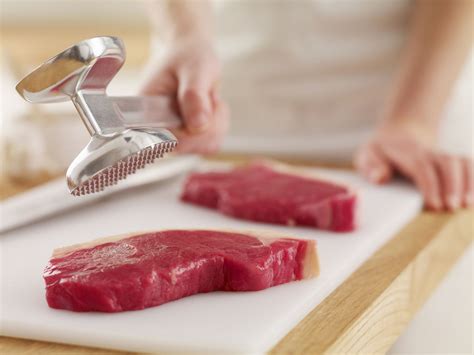 Image result for Using Meat Tenderizer On Steak
