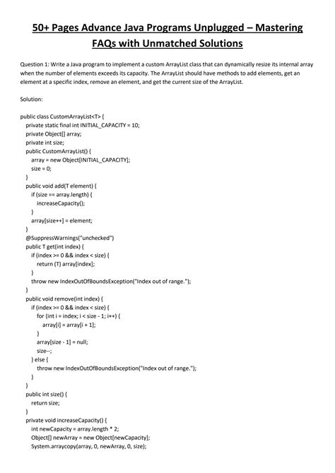 Image result for JavaOne Mark Question 50