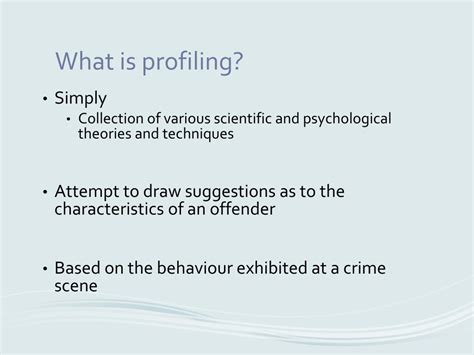 Image result for Profiling Definition