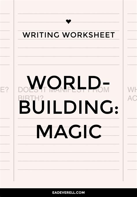 Image result for World-Building Magic Systems