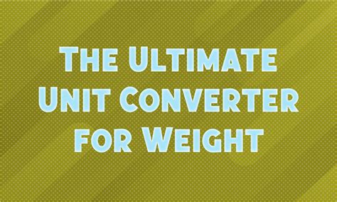 Image result for Conversion Weight Unit