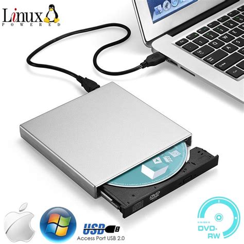 USB 2.0 External DVD ROM Optical Drive CD RW Burner Dvd/cd-rom Combo ...