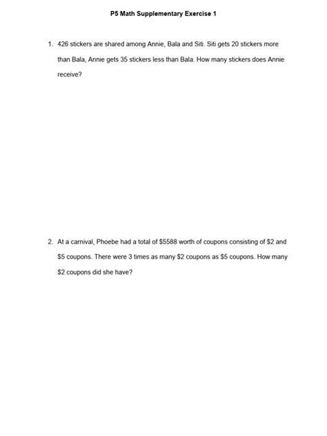 Image result for P5 Math