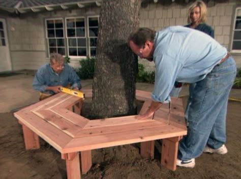 Bench Around Tree Diy