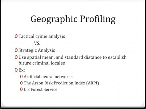 Image result for Geographic Profiling