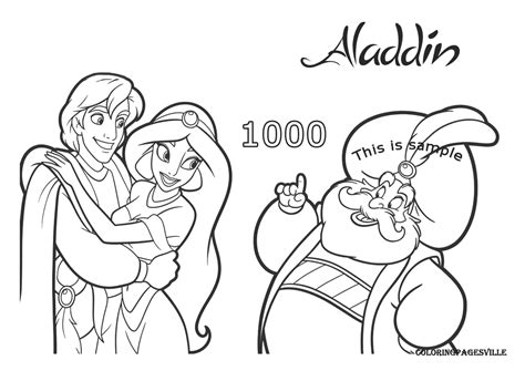 Image result for Aladdin Coloring Pages