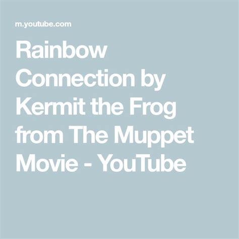 Image result for Rainbow Connection Kermit 2011