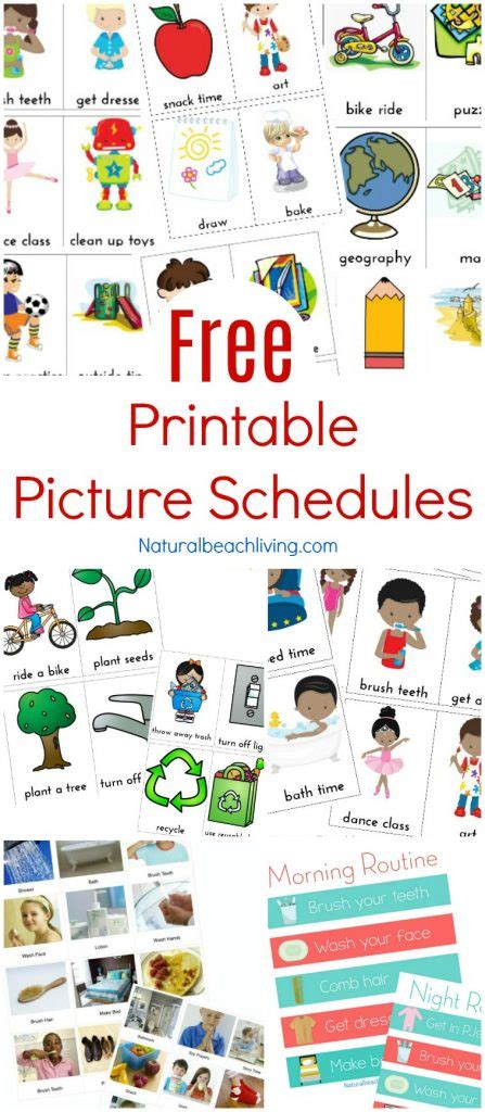10+ Free Autism Visual Schedule Printables To Try Right Now - Natural ...