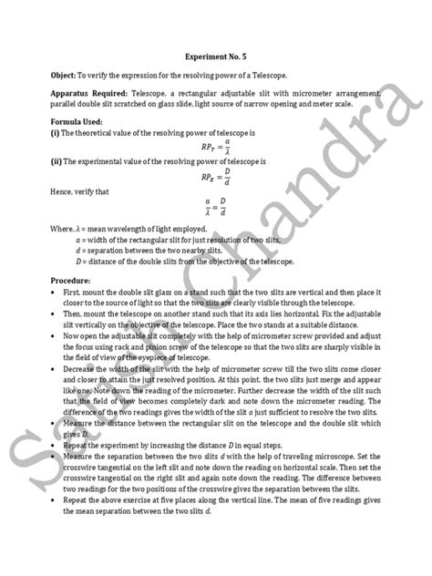Image result for Resolving Power Examples