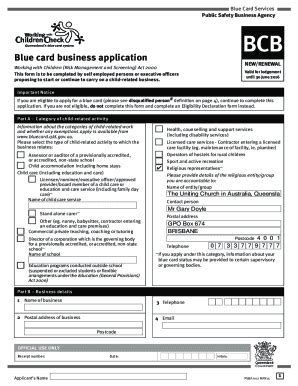 Image result for Printable BlueCard PDF