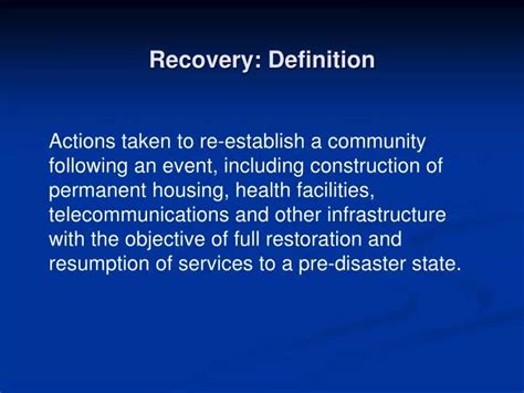 Image result for Defining Recovery