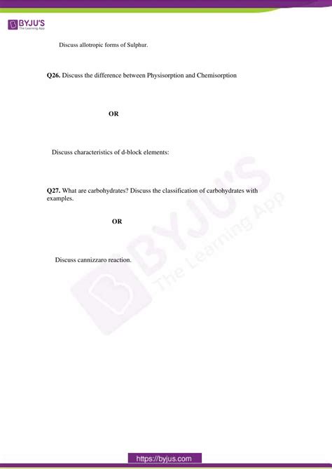 Image result for CBSE Class 12 Term 2 Chemistry Sample Paper