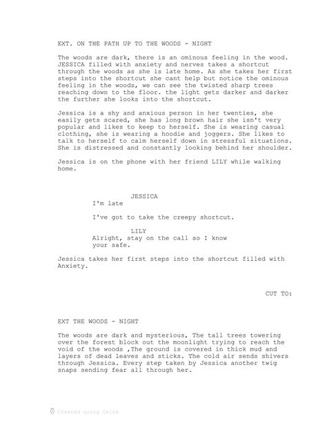 Image result for Examples of a First Person Script